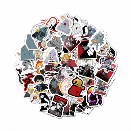 PACK 50 STICKERS FULL METAL ALCHEMIST