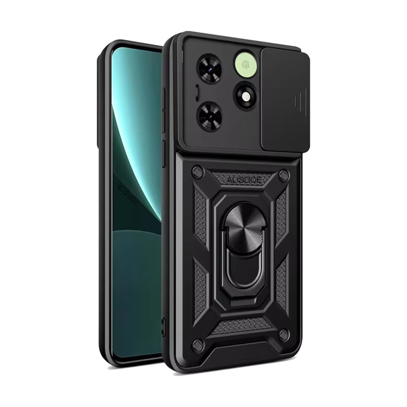 TECNO SPARK 20 SPARK 20C GO 2024 - CASE ANTISHOCK PARANTE CAM COVER NEGRO