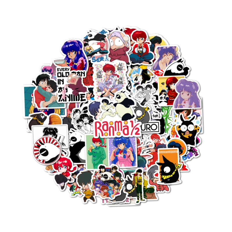 PACK 50 STICKERS RANMA 1/2